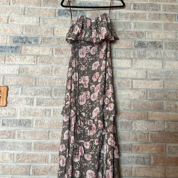 Charlie Moss | Dresses | Charlie Moss Sage Green Floral Dress | Poshmark